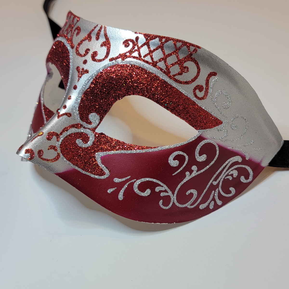 COLOMBINE BRILLANTE – SILVER AND RED – Off Broadway Vintage & Costumes